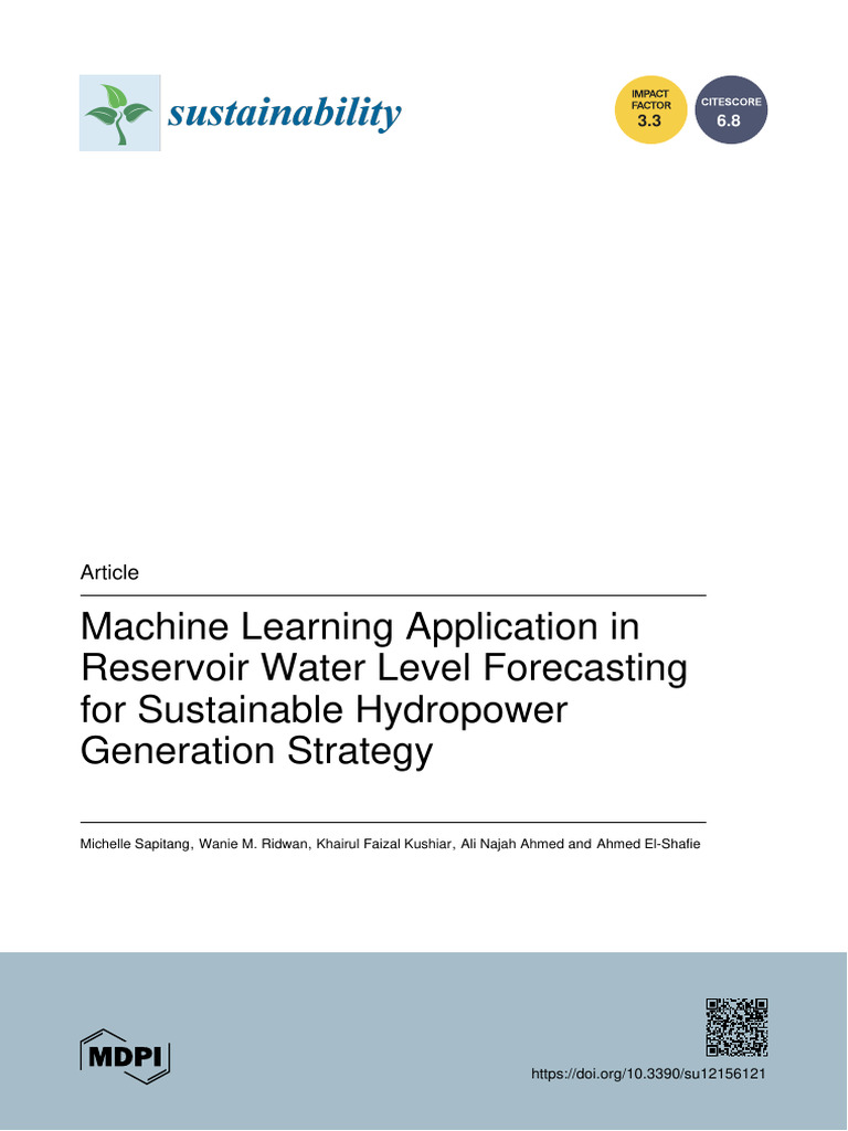 Sustainability 12 06121 With Cover | PDF | Machine Learning | Regression Analysis