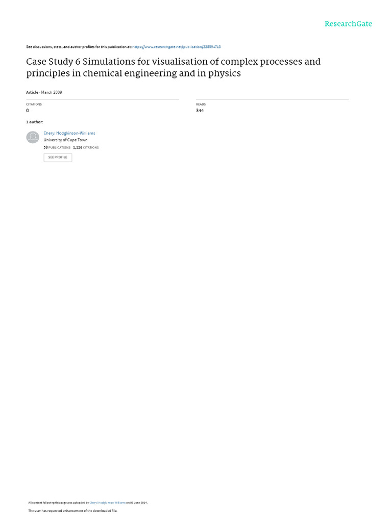 Case Study 6 Simulations For Visualisation of Comp | PDF | Simulation | Computer Programming