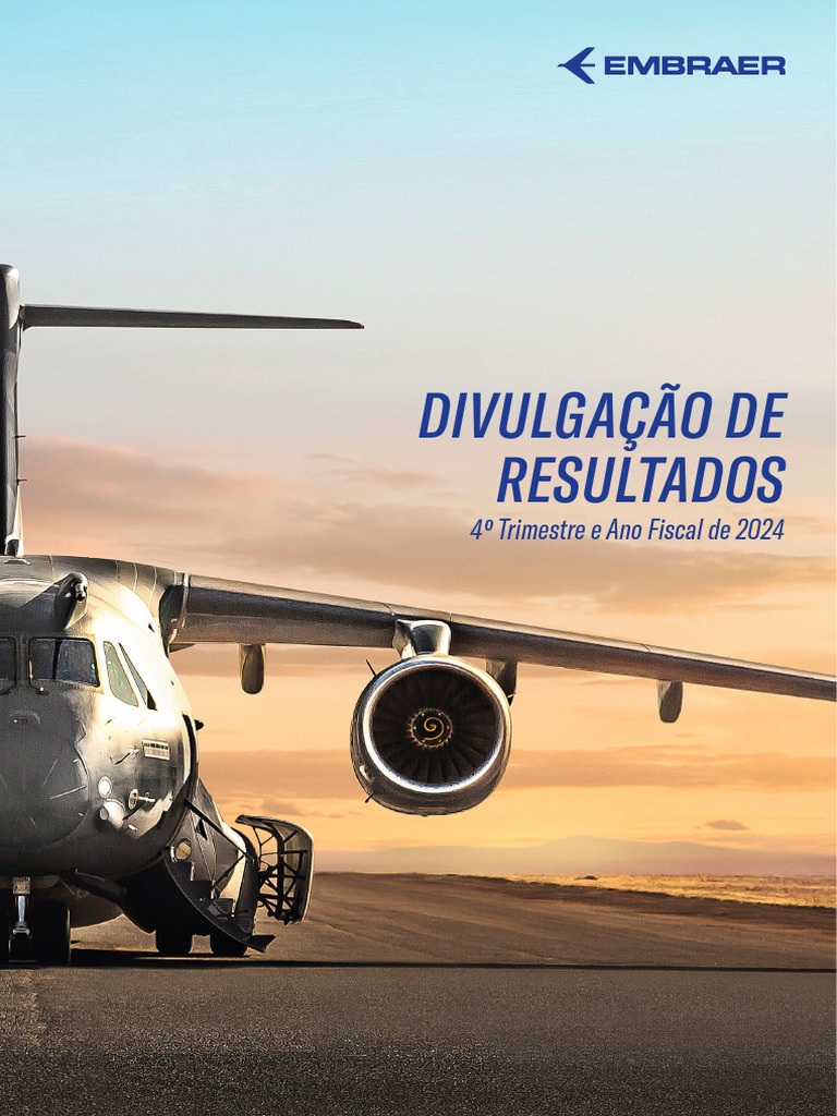 Resultados Financeiros da Embraer Q4 2024 | PDF | Impostos | Fluxo de caixa