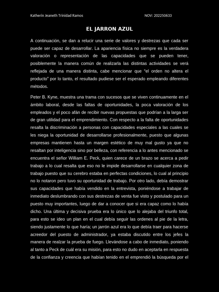 El Jarron Azul | PDF