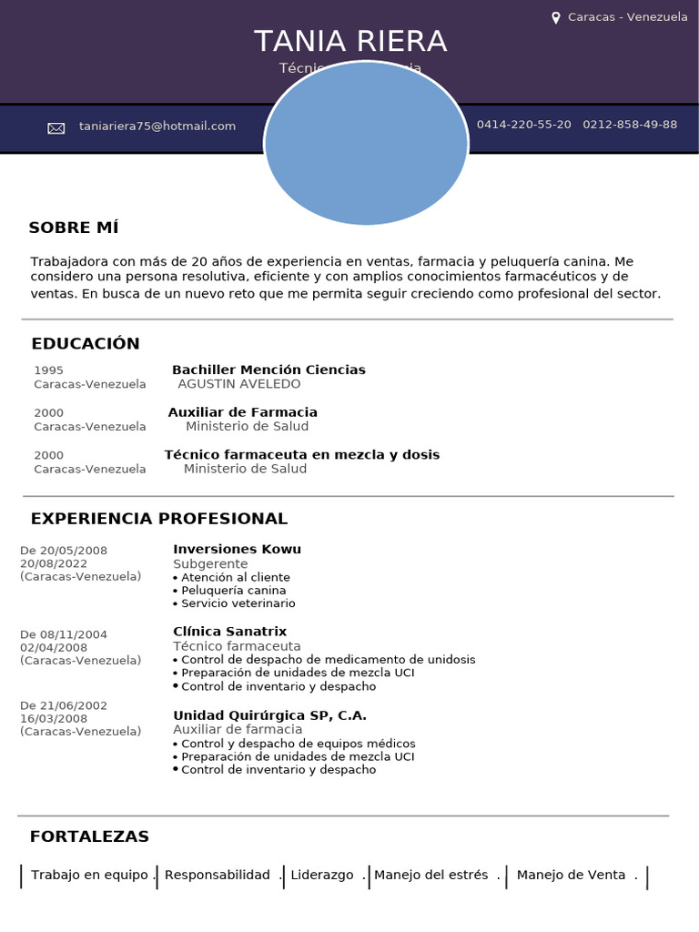 Curriculum Tania | PDF