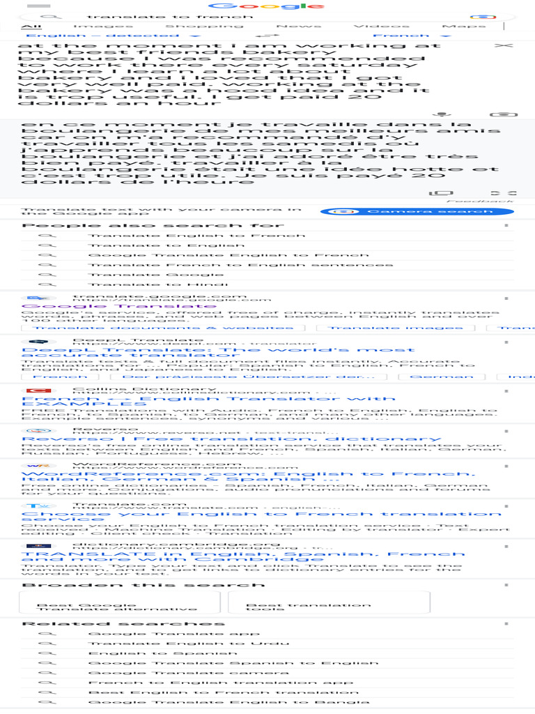 Google Translate: English to French Guide | PDF | Translations ...