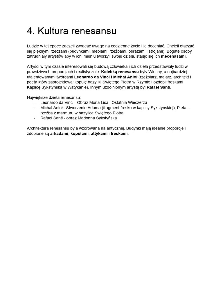 Kultura Renesansu | PDF