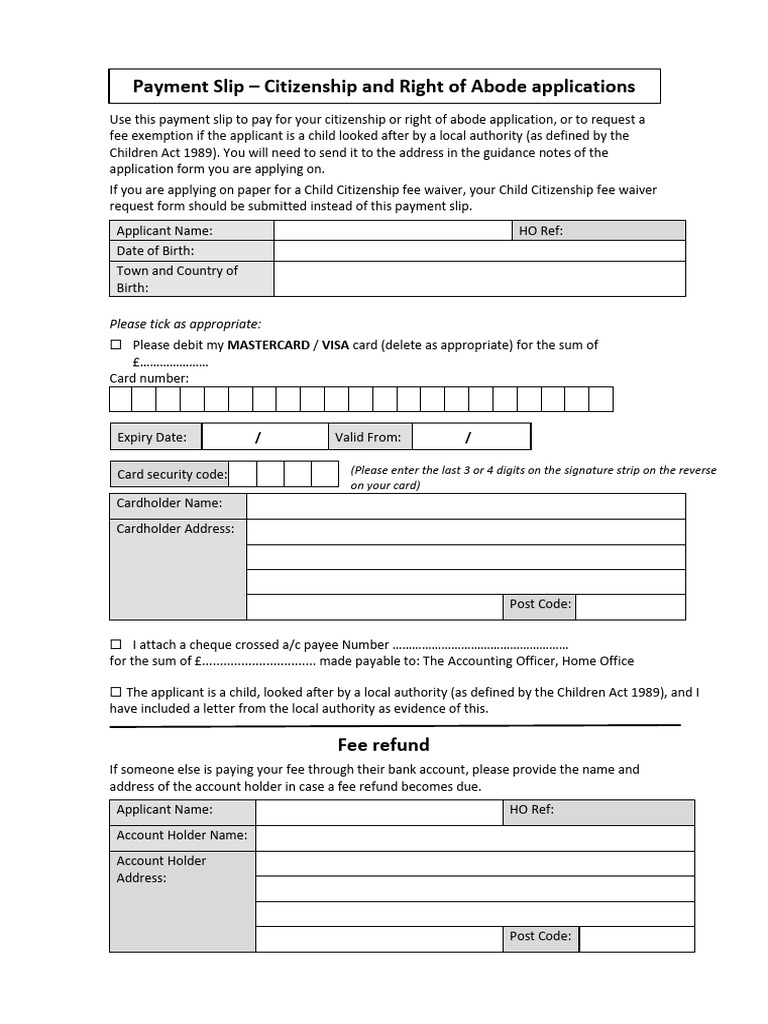 Nationality Payment Slip - PDF | PDF