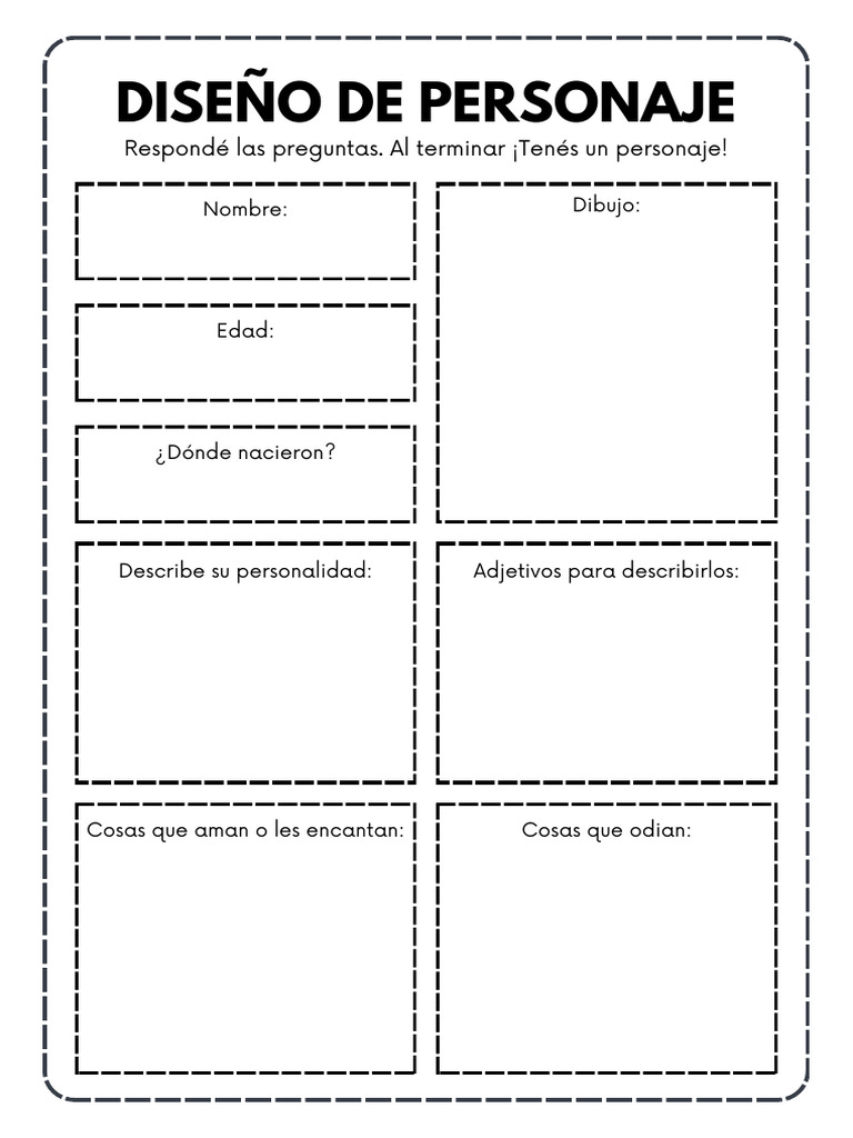 Crea tu Personaje Único en 10 Pasos | PDF