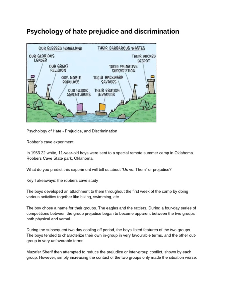Psychology of Hate Prejudice and Discrimination | PDF | Prejudices | Group Processes