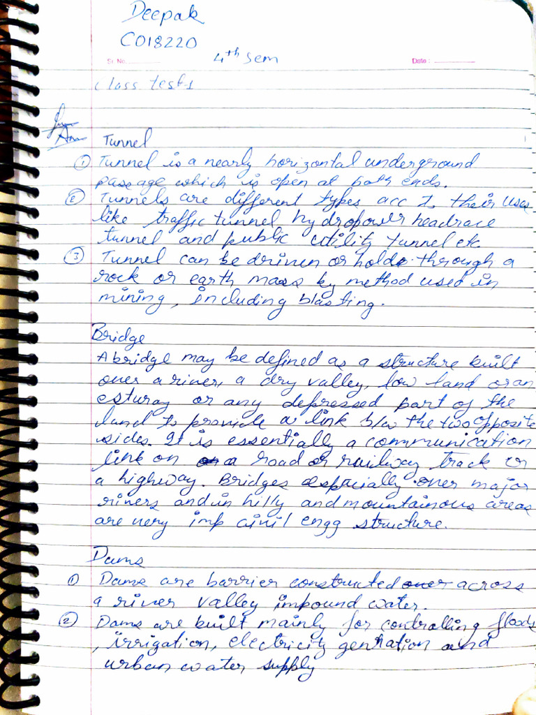 Class Test 1 Co18220 Deepak | PDF