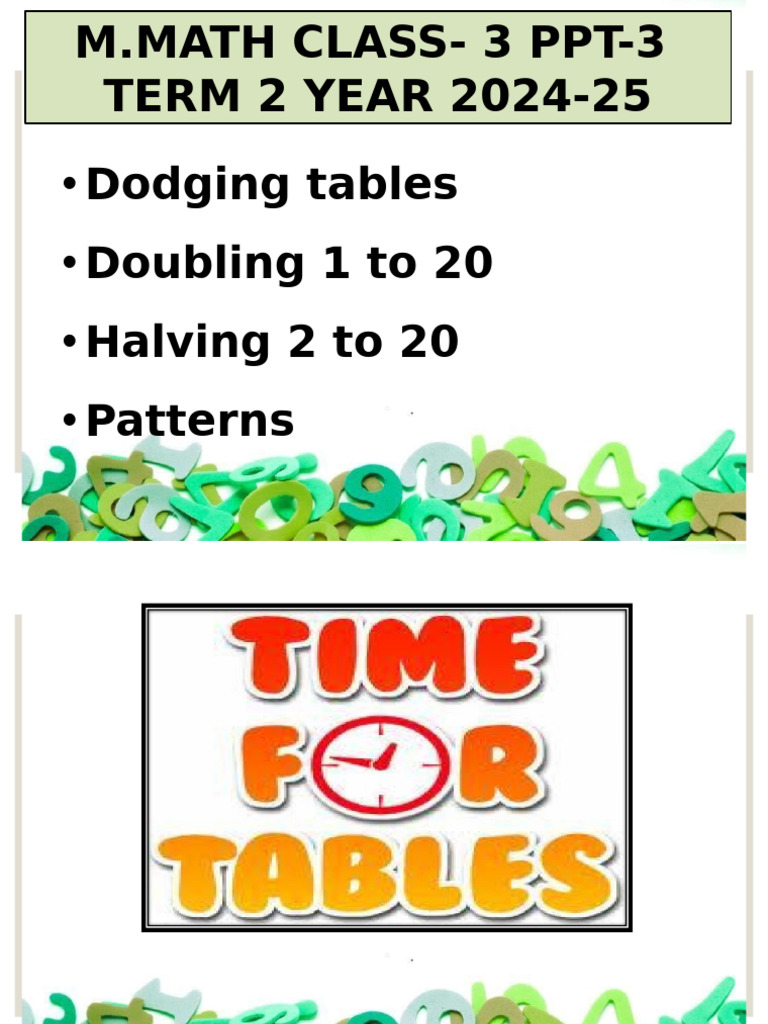 Mm-3 - PPT 5 - Doubling and Halving-Term 2 Final | PDF | Mathematics