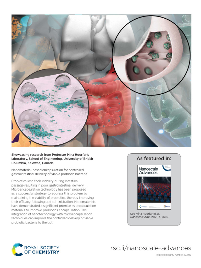 Nanomaterial Based Encapsulation For Controlled Gastrointestinal ...
