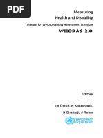 WHODAS 2.0 Scoring and Interpretation Guide | PDF