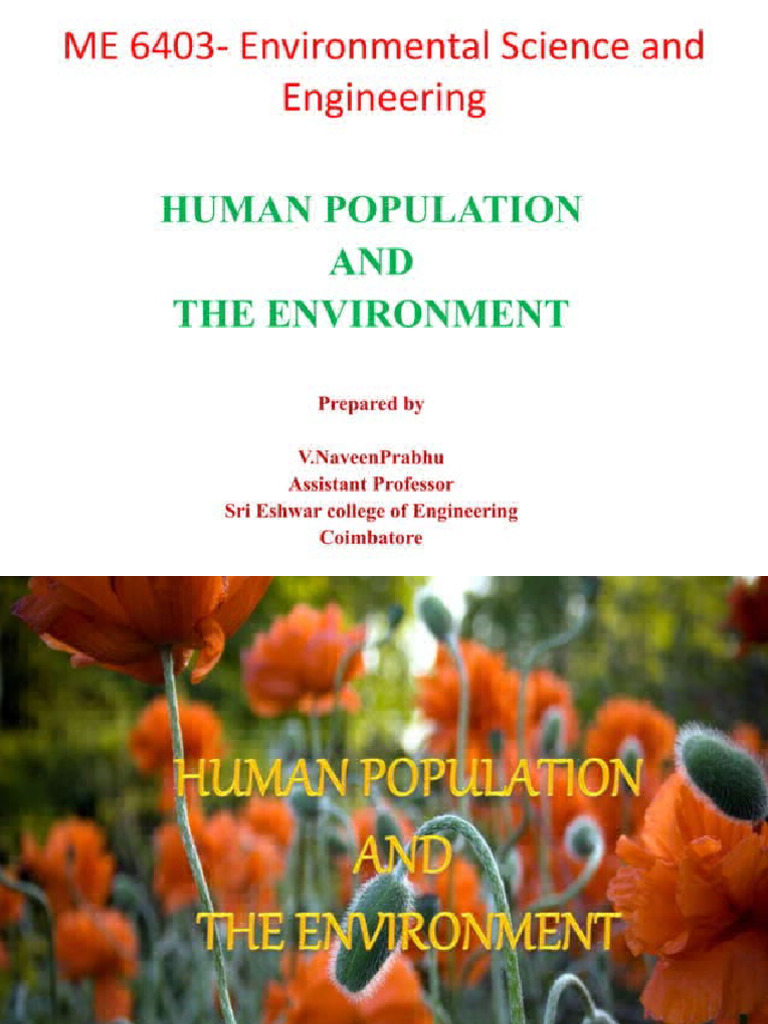 Human Population and environment | PDF