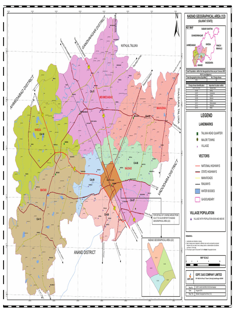Nadiad Geographical Area Overview | PDF