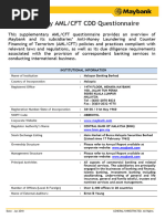 Wolfsberg Questionnaire 2018 | PDF | Money Laundering | Financial Services