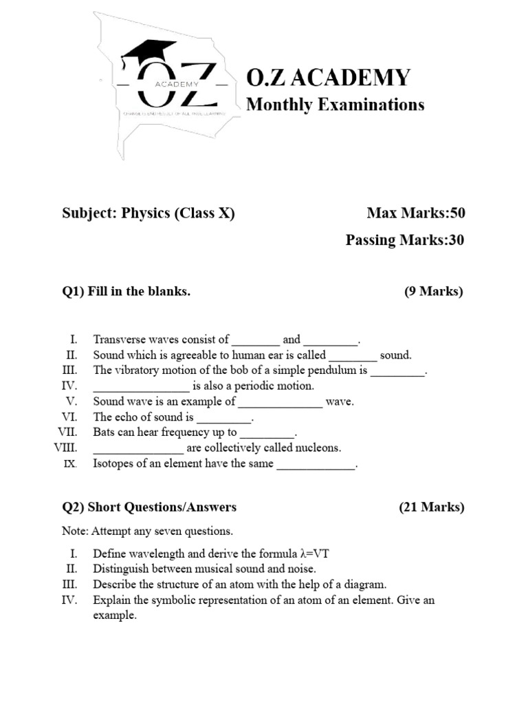 Class 10 physics pdf | PDF | Sound | Waves
