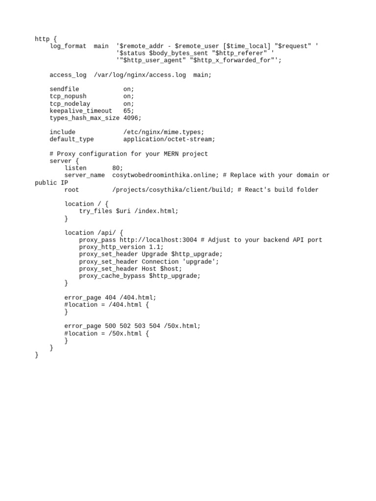 HTTP Log Format Main | PDF