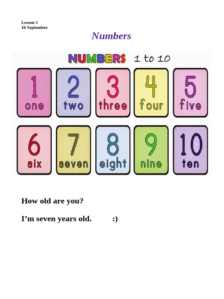 Lesson 1 | PDF