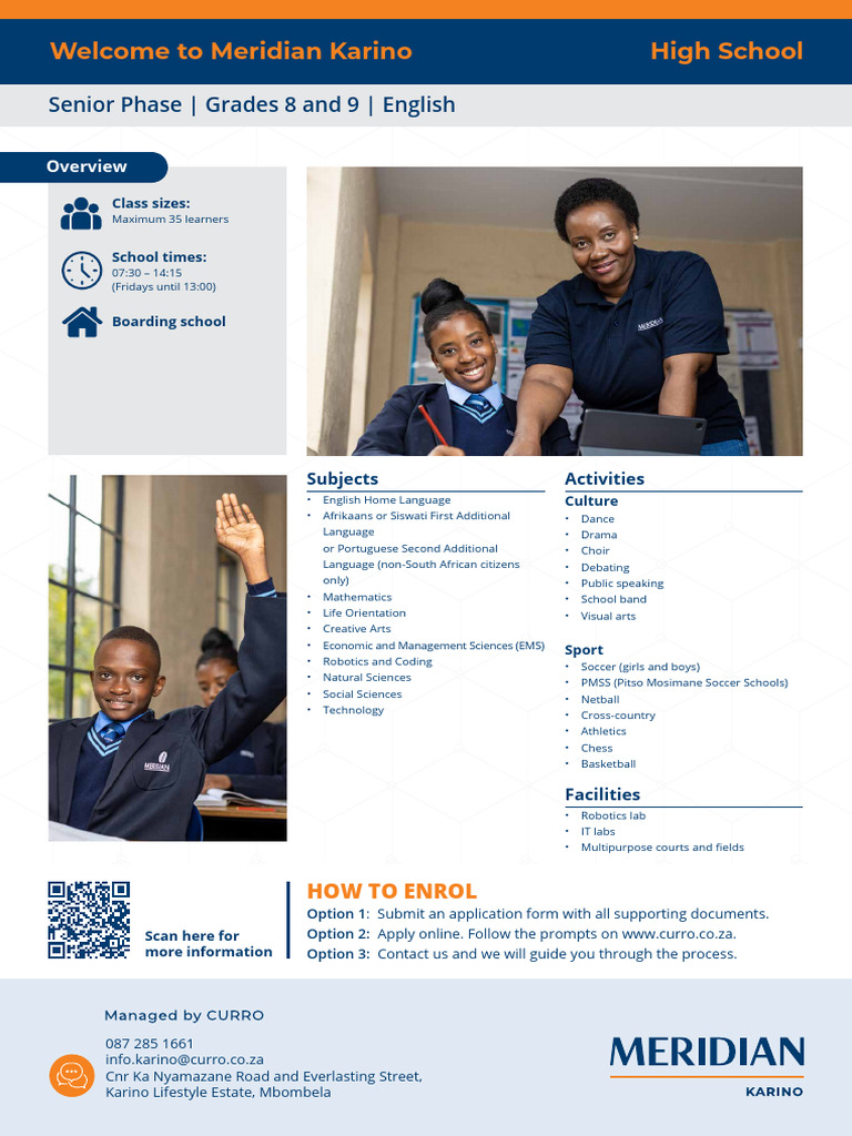 Meridian Karino High School 2025 Fact Sheet | PDF