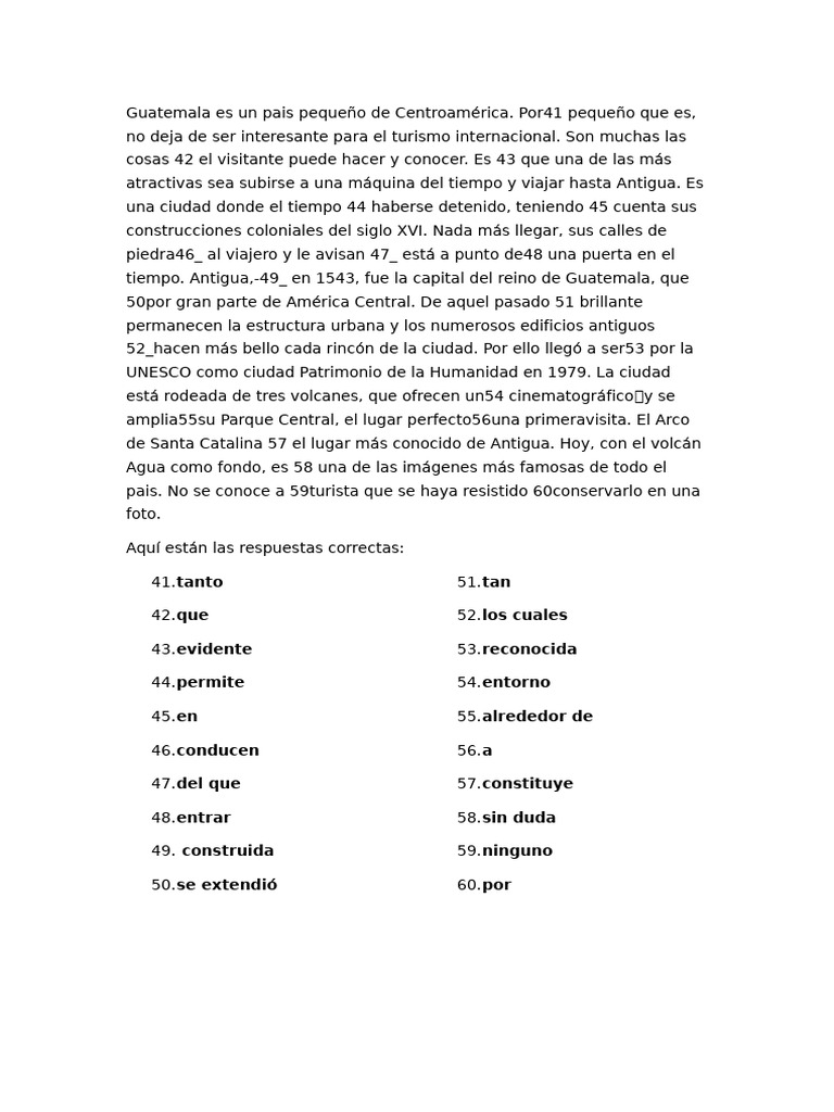 Práctica de Español 5 | PDF