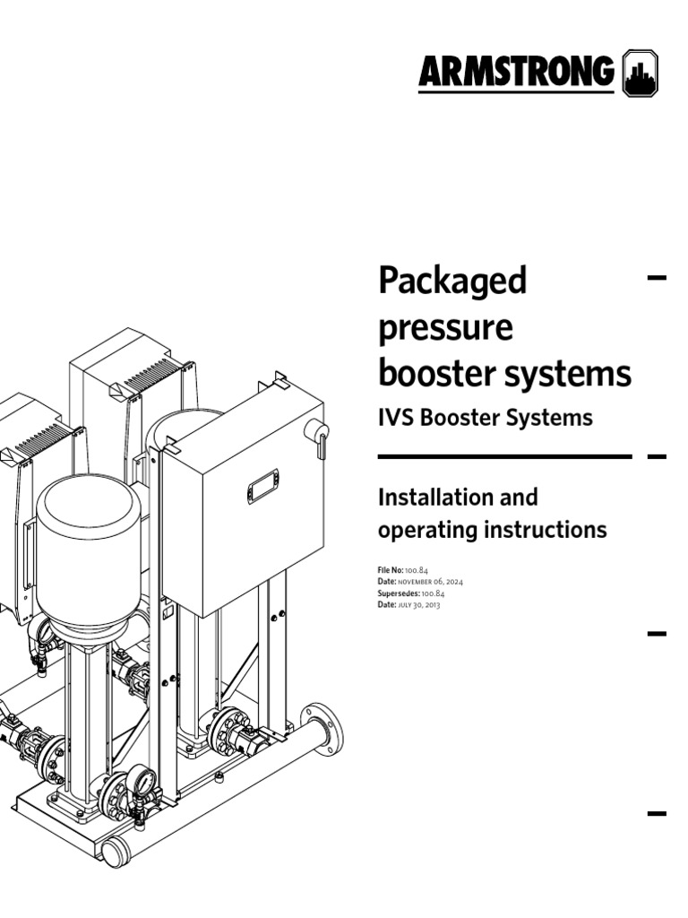 100-84 IVS Booster System IO | PDF | Pump | Building Automation