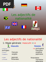 Adjectifs de nationalité en français | PDF