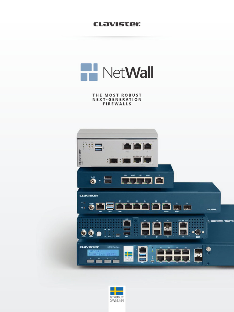 Clavister NetWall Brochure | PDF | Firewall (Computing) | Computer Network