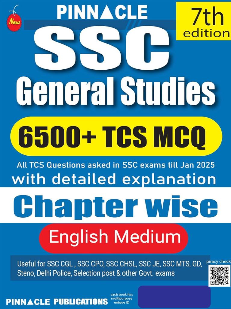 Pinnacle SSC General Studies GS 7th Edition (English Medium) | PDF ...