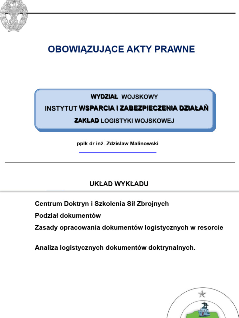 W 2 Dok-Log 22.02.2020 Wykład | PDF