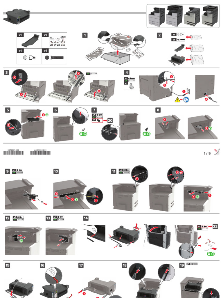 Installing The Staple Finisher | PDF
