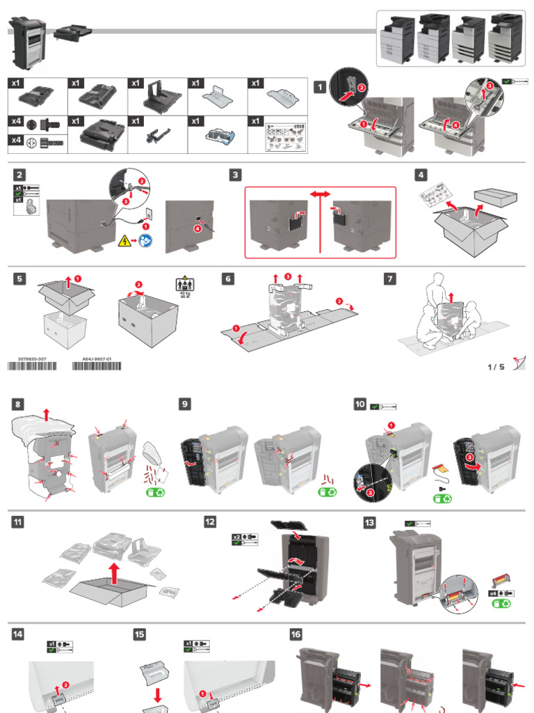 Installing The Hole Punch Booklet Finisher | PDF