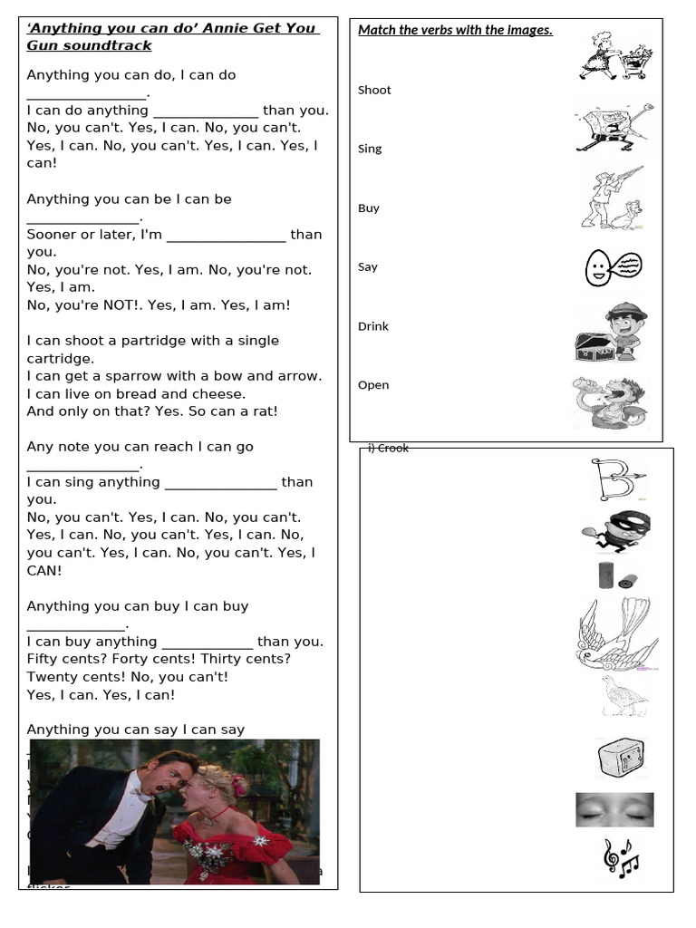 Cancion 1 (Anything You Can Do) | PDF