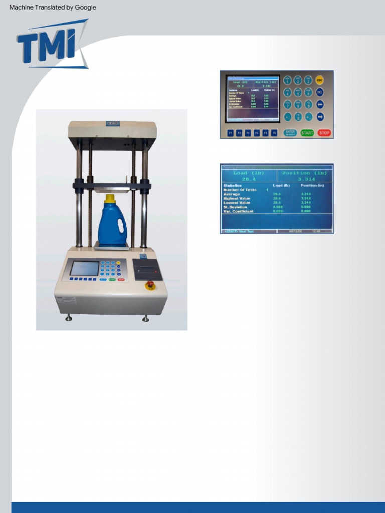 17-77-top-load-compression-tester-9 | PDF | Software