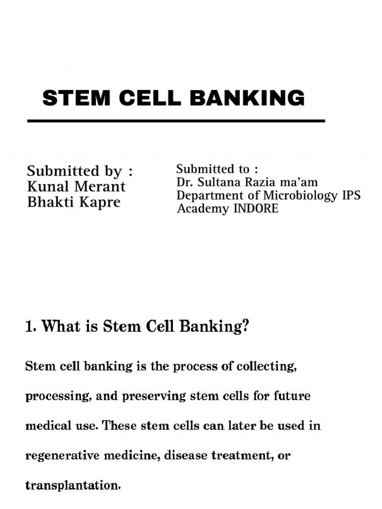 Stem Cell Banking Pdf 0606