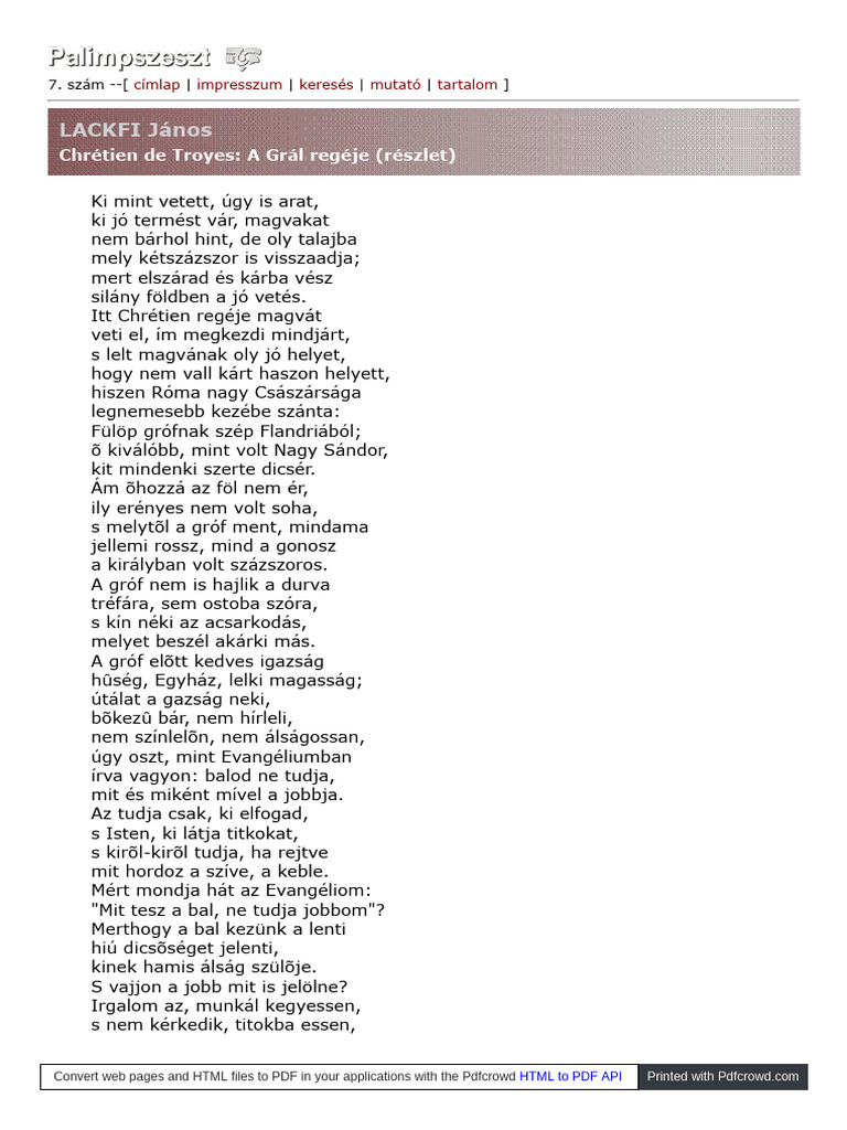 Lackfi Perceval | PDF