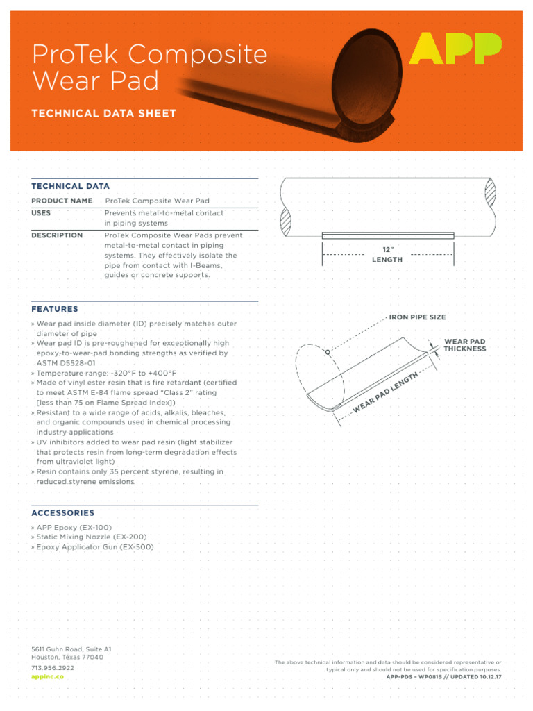 ProTek Composite Wear Pad Overview | PDF | Epoxy | Pipe (Fluid Conveyance)