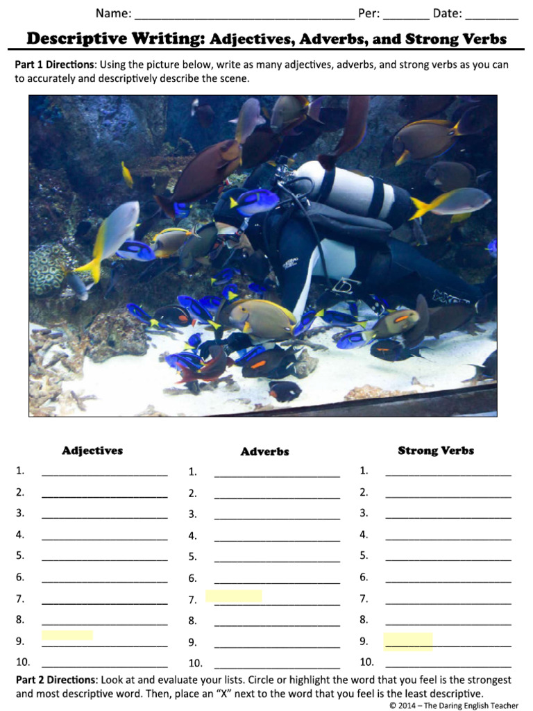 Descriptive Writing | PDF