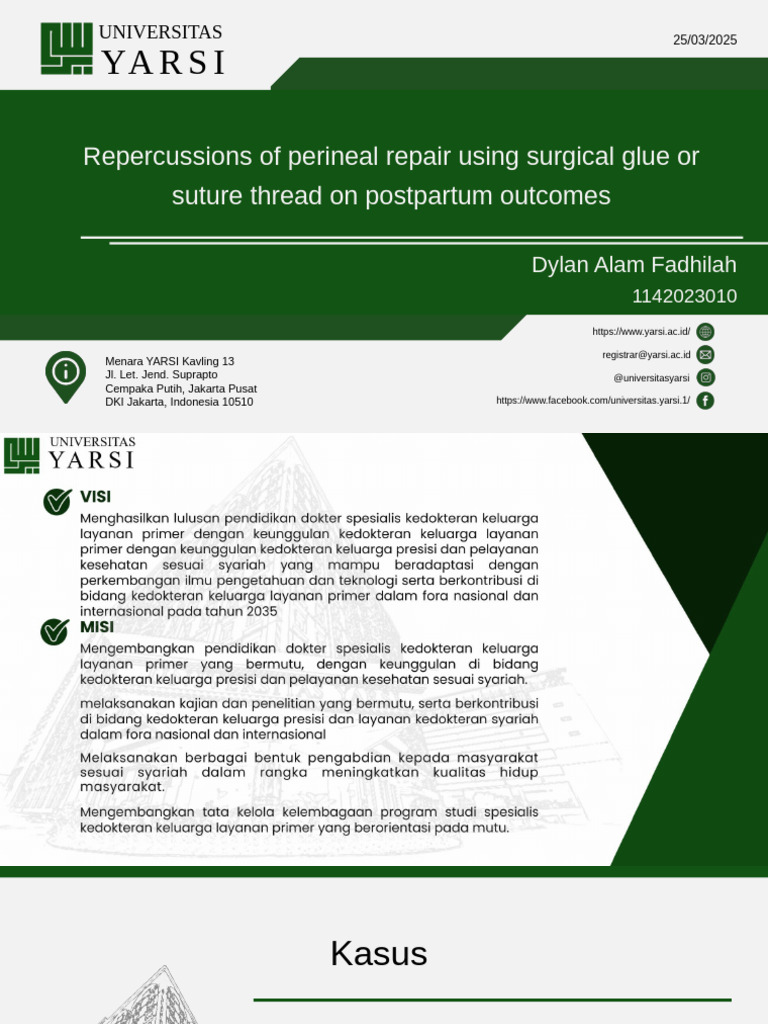 Laporan kasus Ruptur perineum dengan pendekatan dokter keluarga | PDF