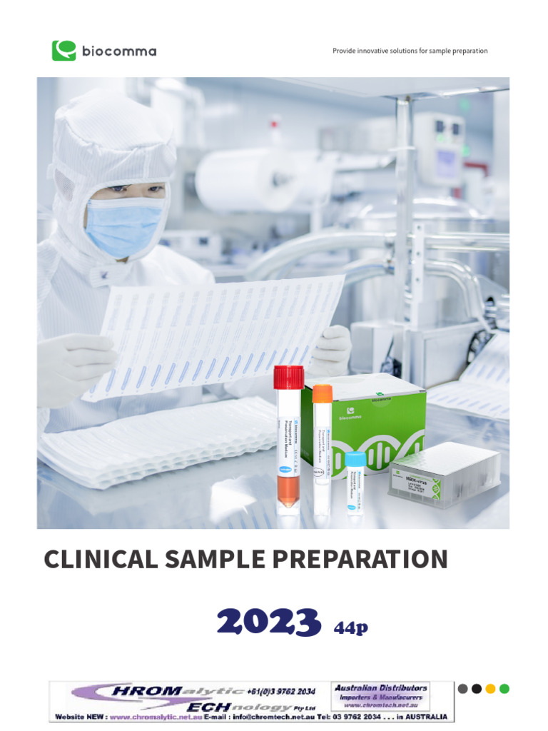 Biocomma Clinical Sample Preparation 2023a 44p Backup | PDF | Staining | Microbiology