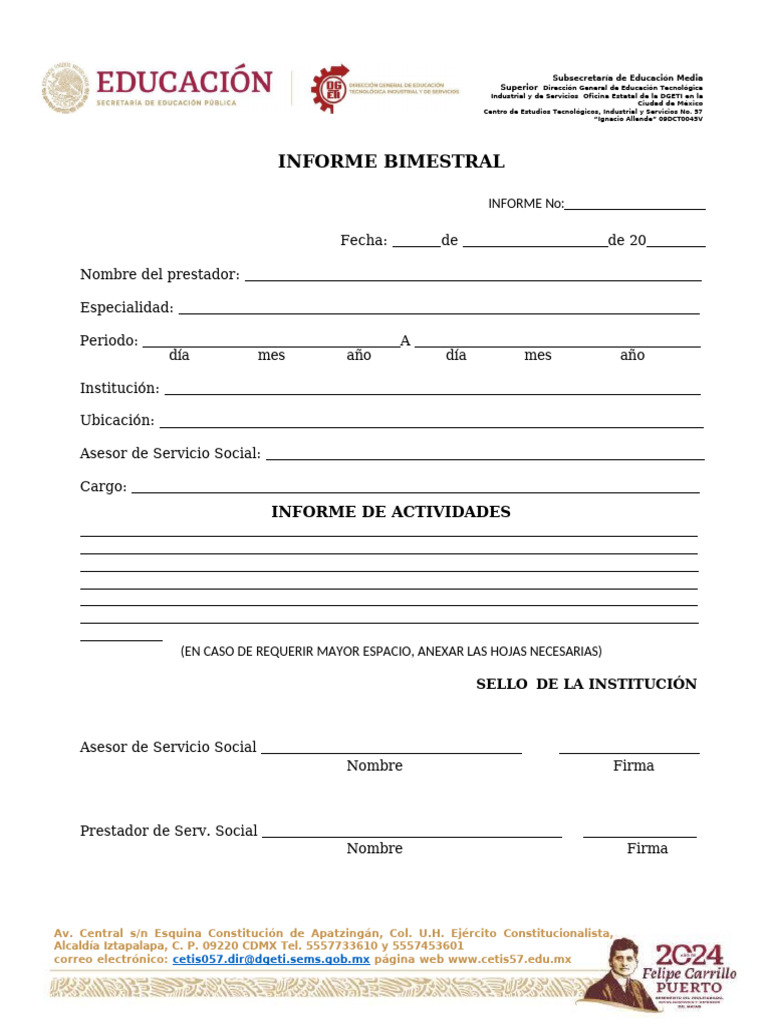 Informe Bimestral 2024 | PDF