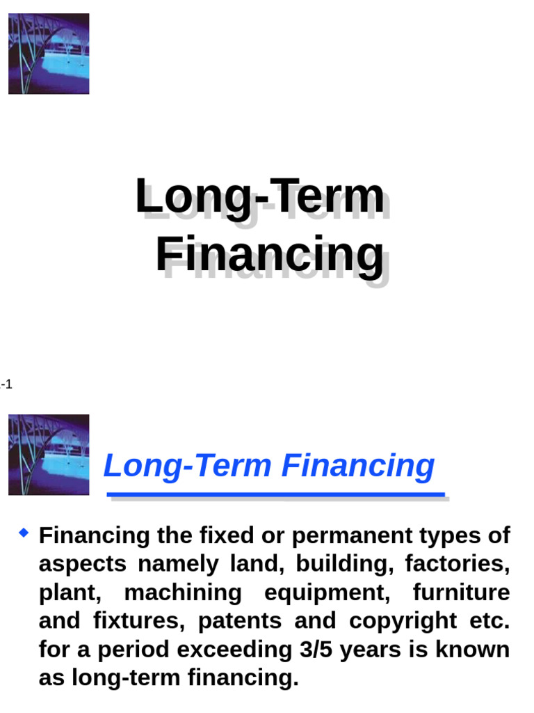 Long-Term Financing Overview and Sources | PDF | Equity (Finance ...