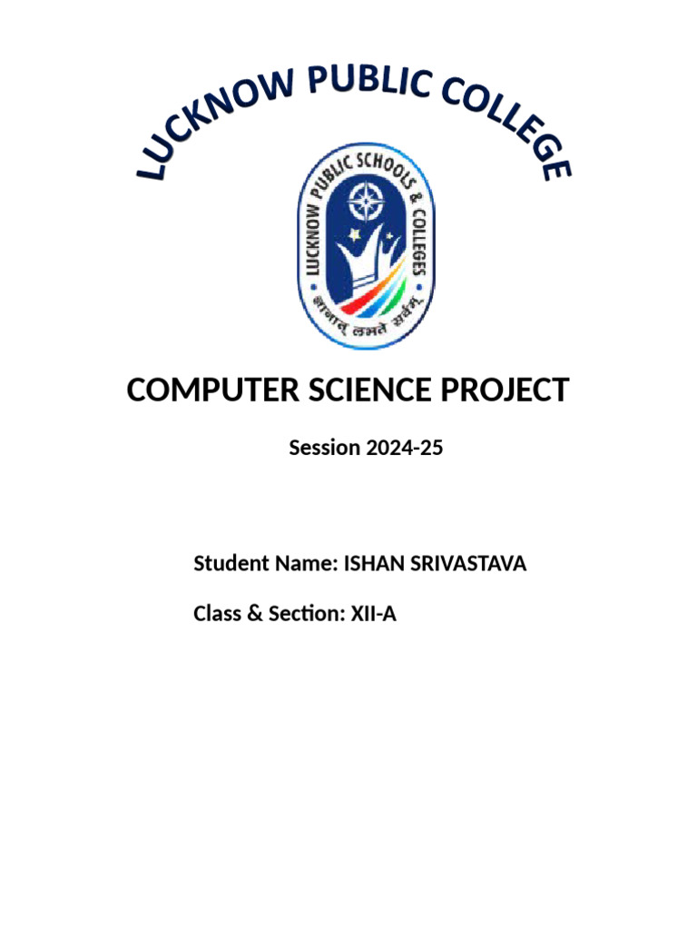 Ishan Biodata Project | PDF