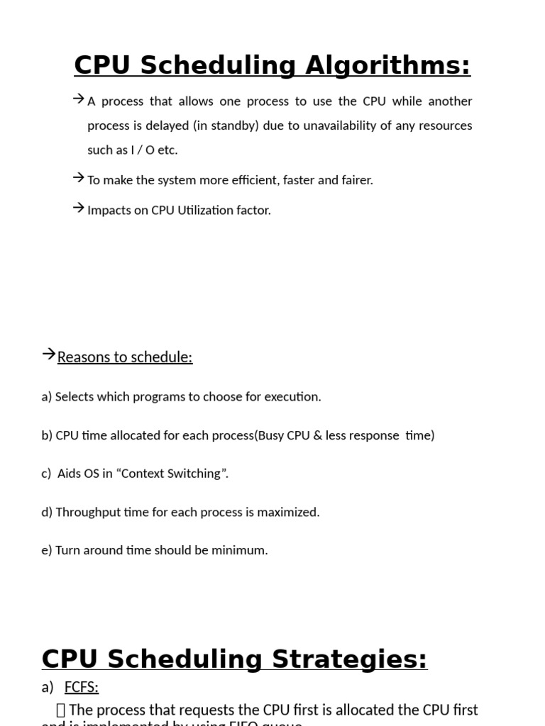 Scheduling Algorithms Implementation Pdf Scheduling Computing
