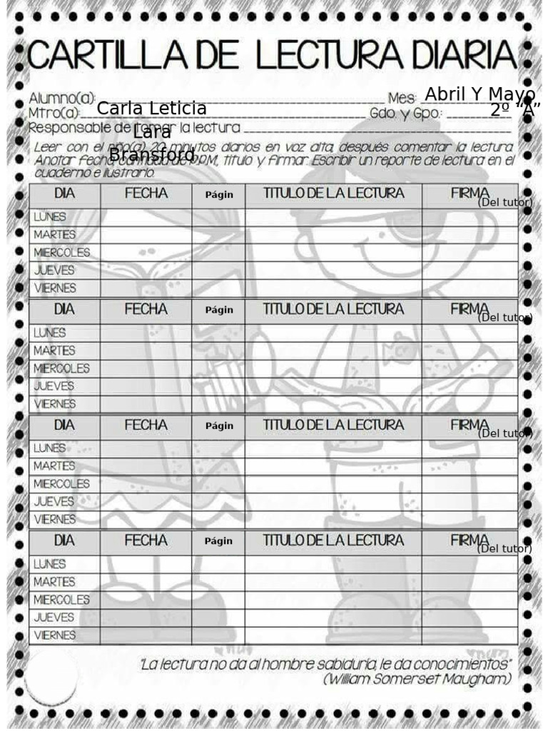 cartilla de lectura | PDF