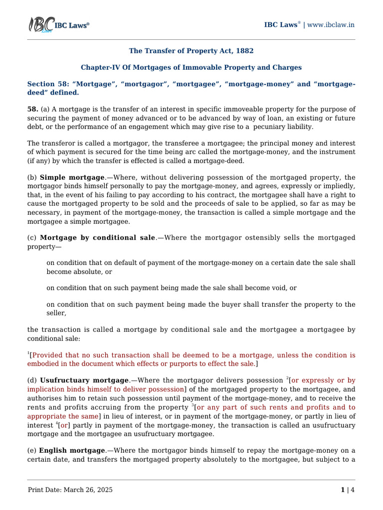 section-58-mortgage-mortgagor-mortgagee-mortgage-money-and-mortgage ...