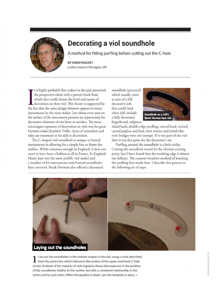 Decorating A Viol Soundhole | PDF