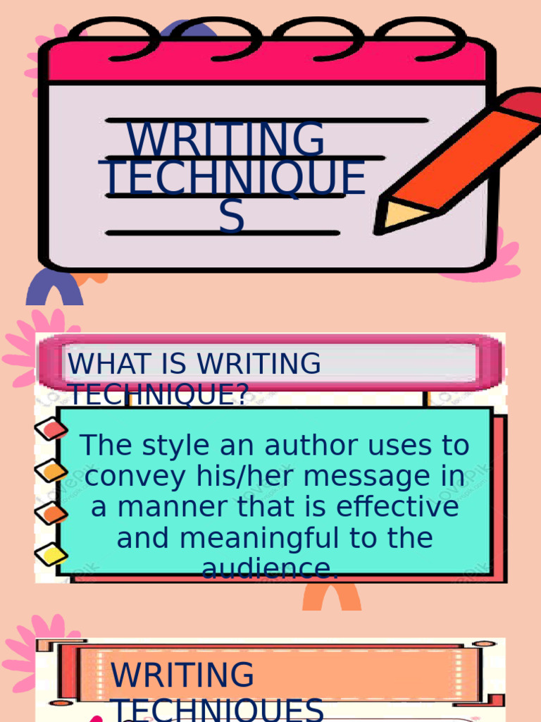 WRITING TECHNIQUES | PDF | Essays | Argument