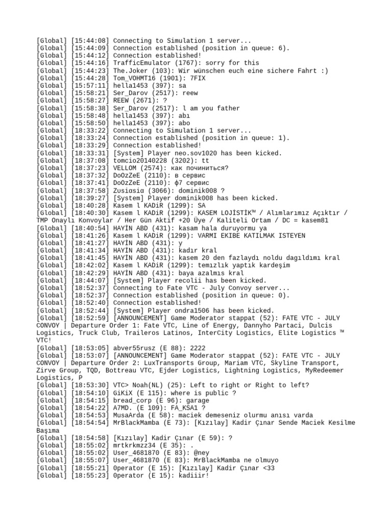 Chat 2024 07 16 Log | PDF