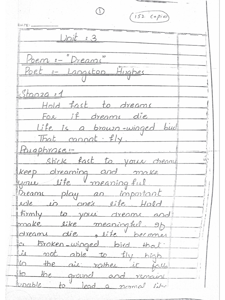 English Poem Notes | PDF
