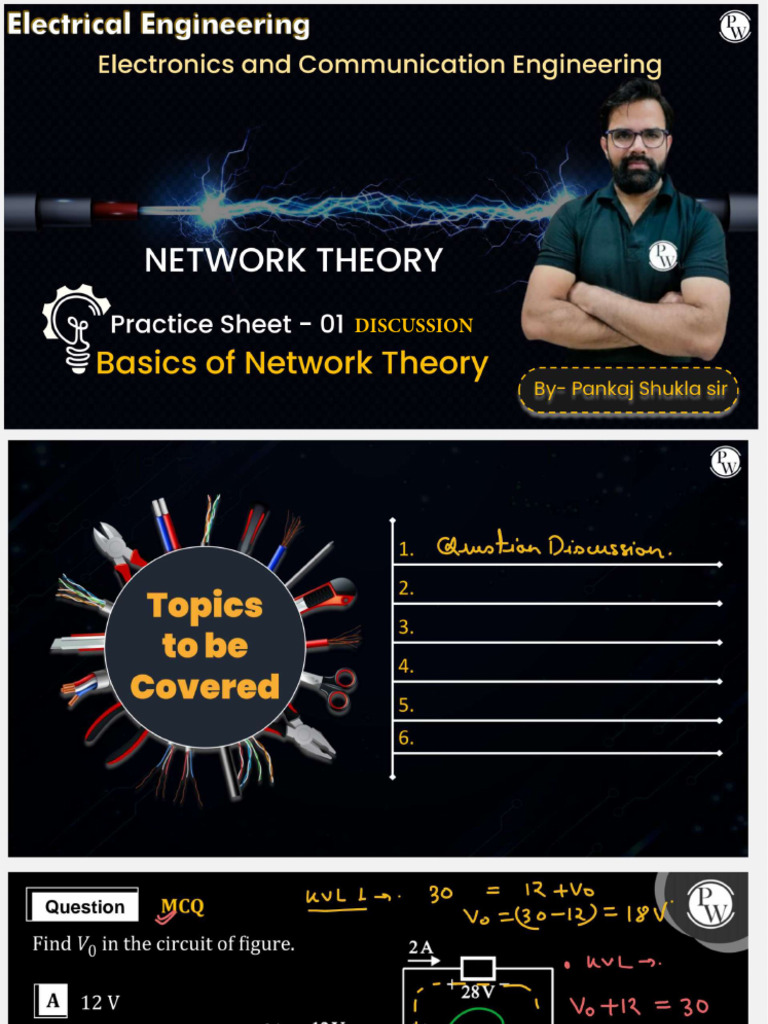 Basics of Network Theory - Practice Sheet 01 Discussion Notes | PDF
