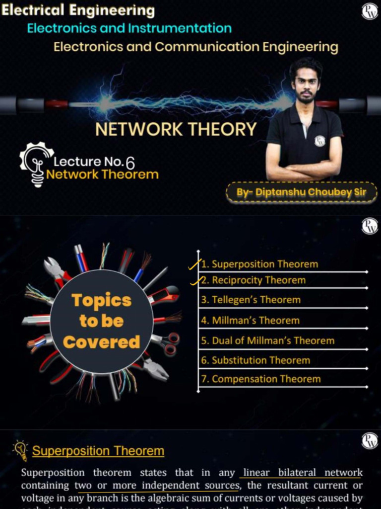 Network Theorems 06 _ Class | PDF