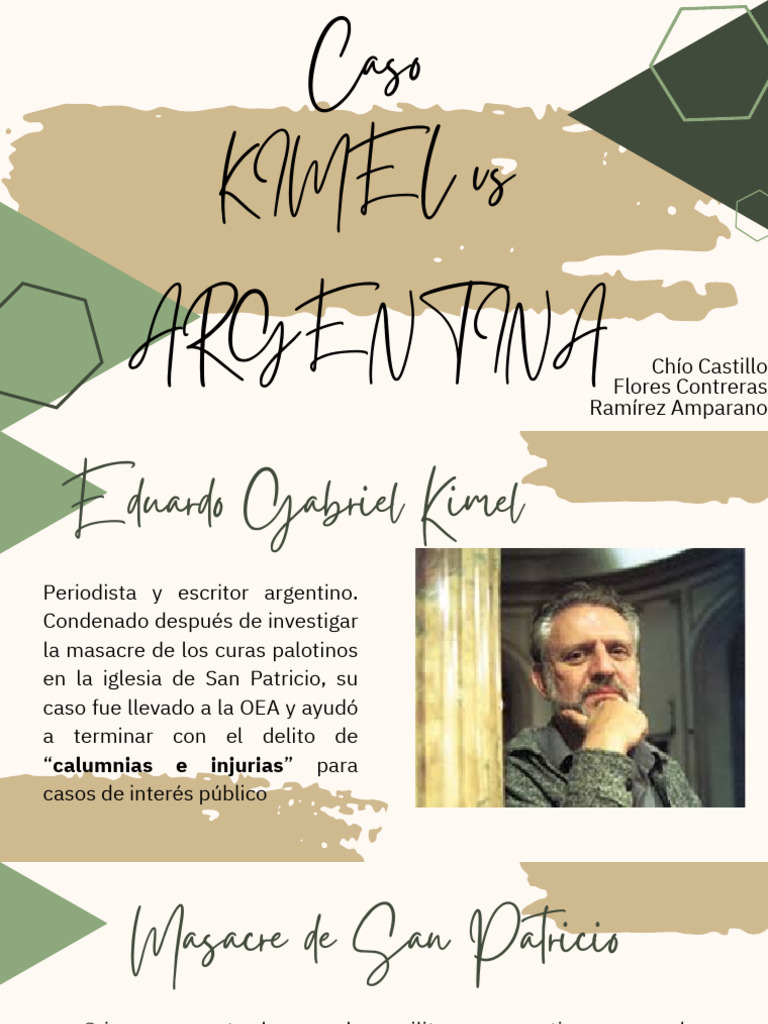 Caso Kimel Vs Argentina | PDF | Convenio europeo de derechos humanos ...